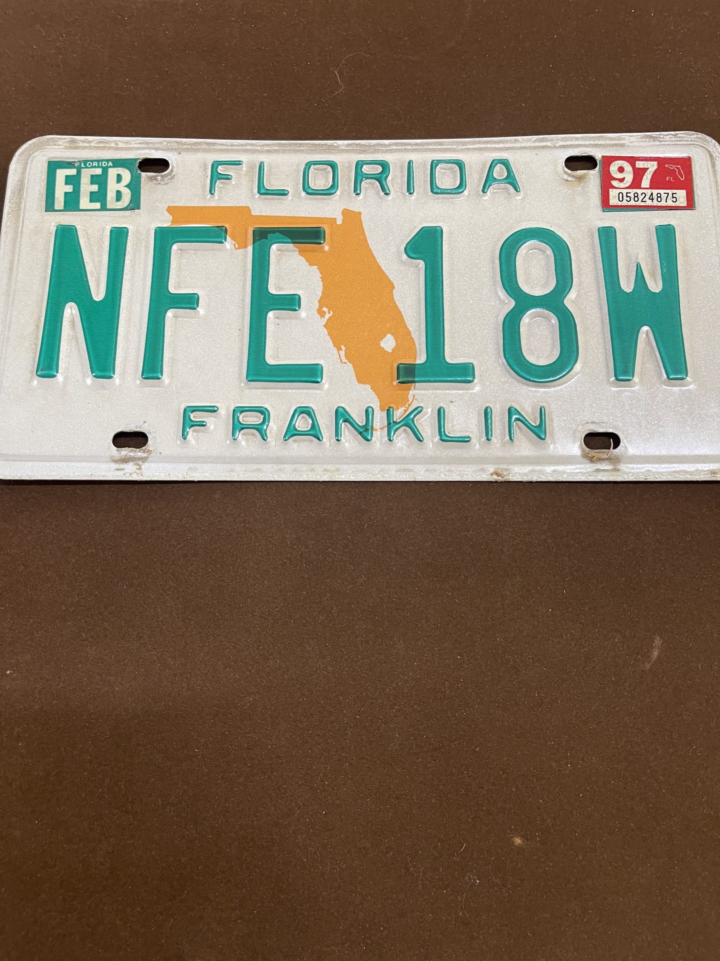 97' FL License Plate - Picker Place