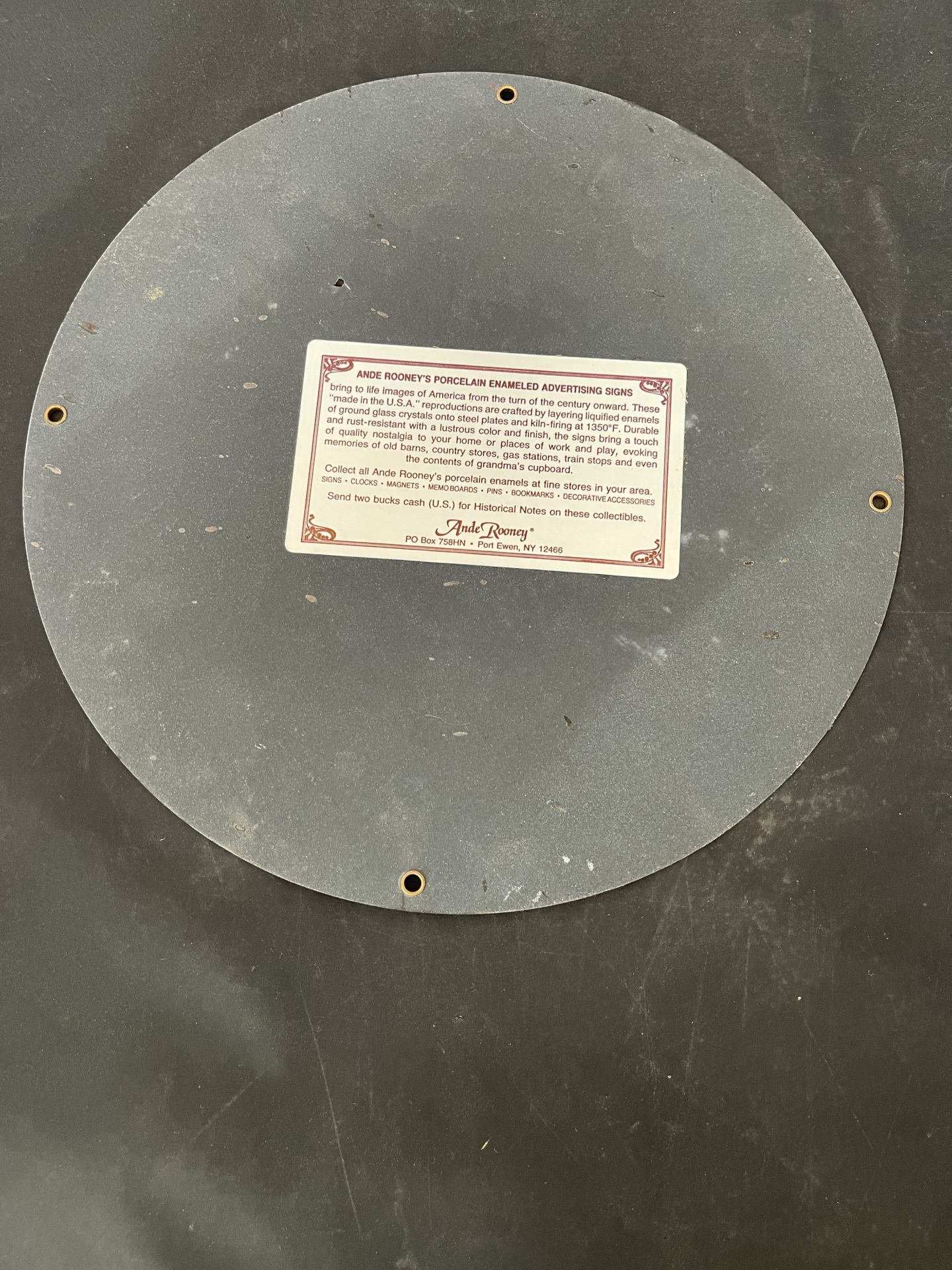 Sinclair Aircraft Metal Sign - Picker Place