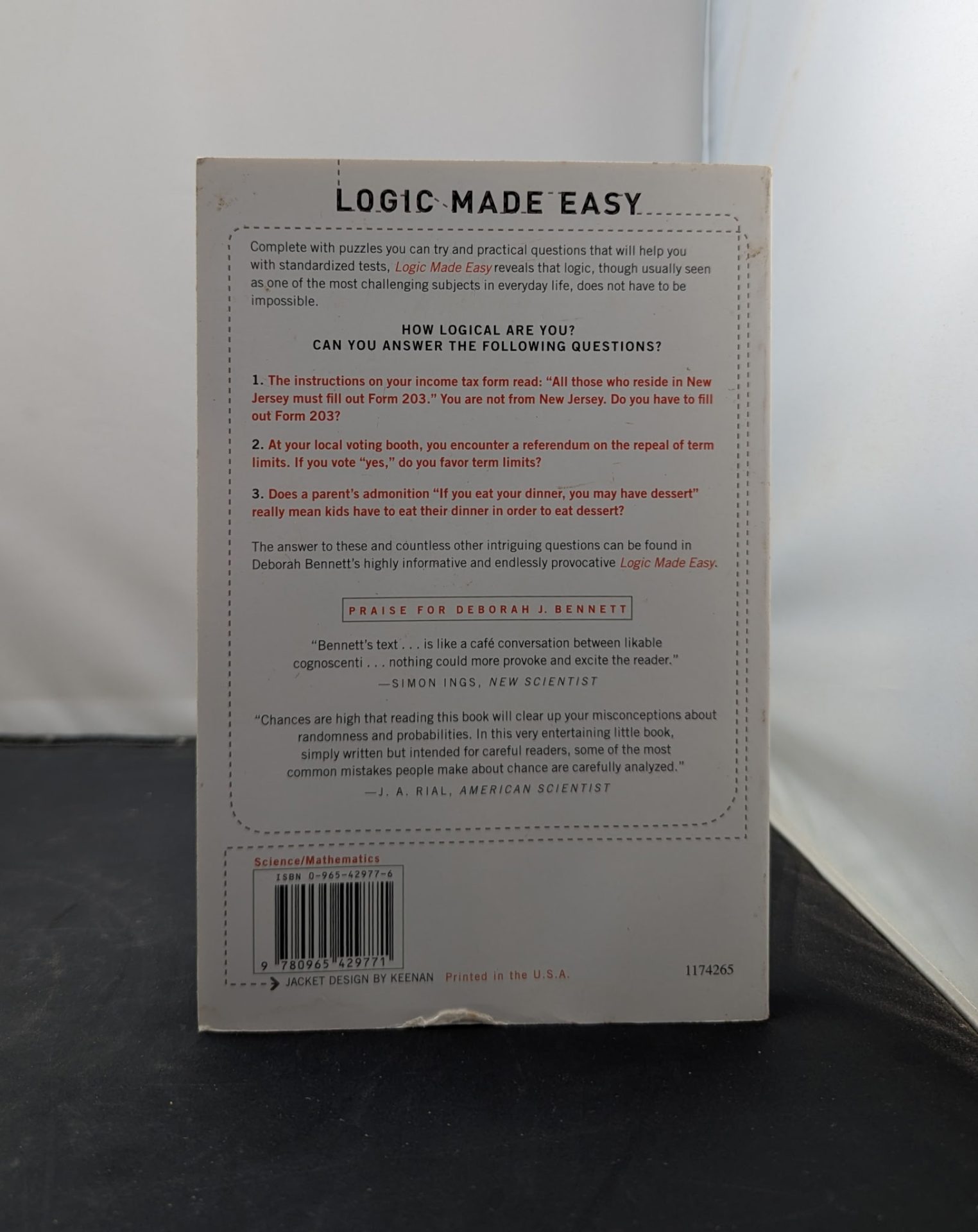 Logic Made Easy Book - Picker Place
