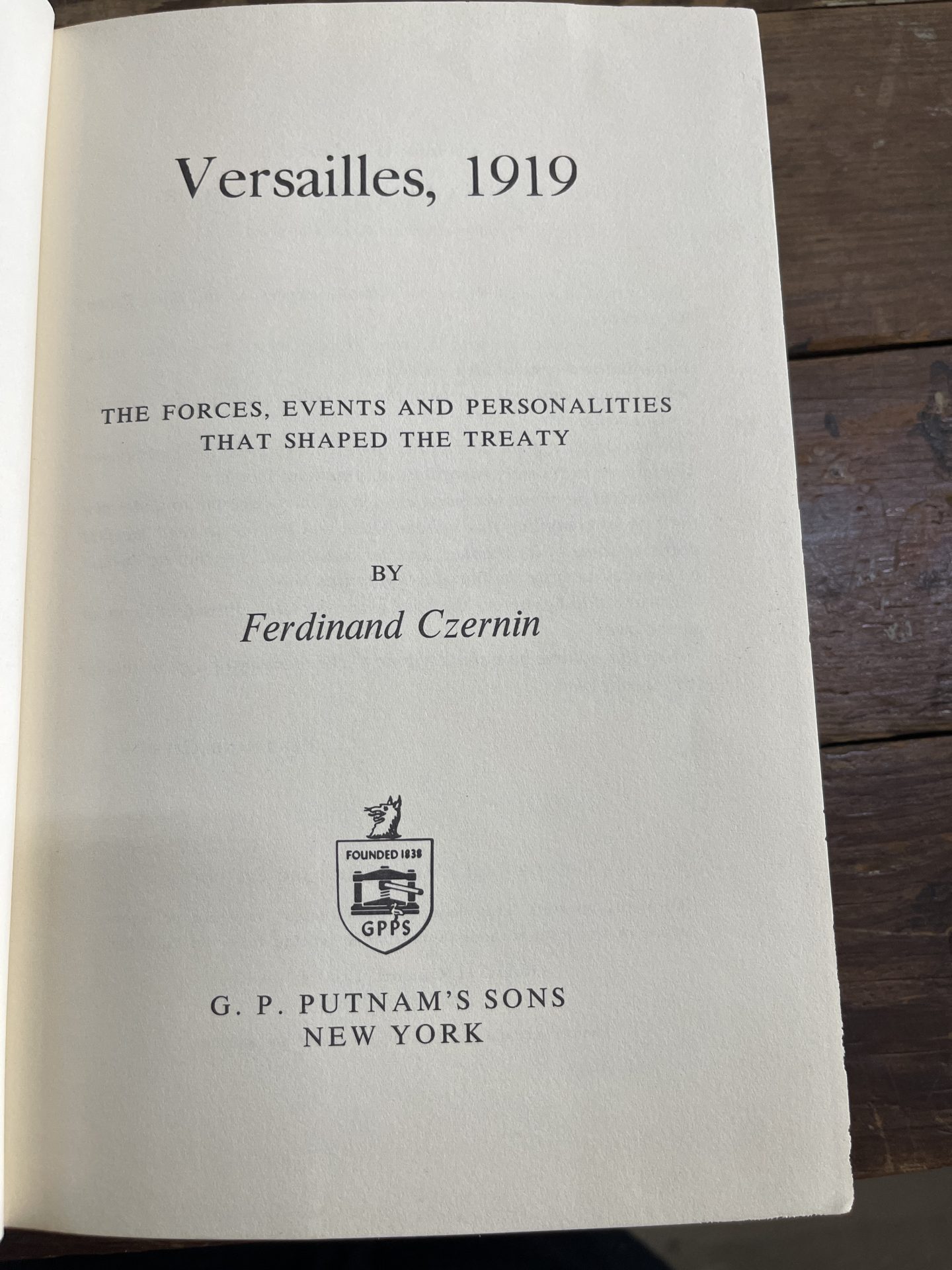 Versailles 1919 Book - Picker Place