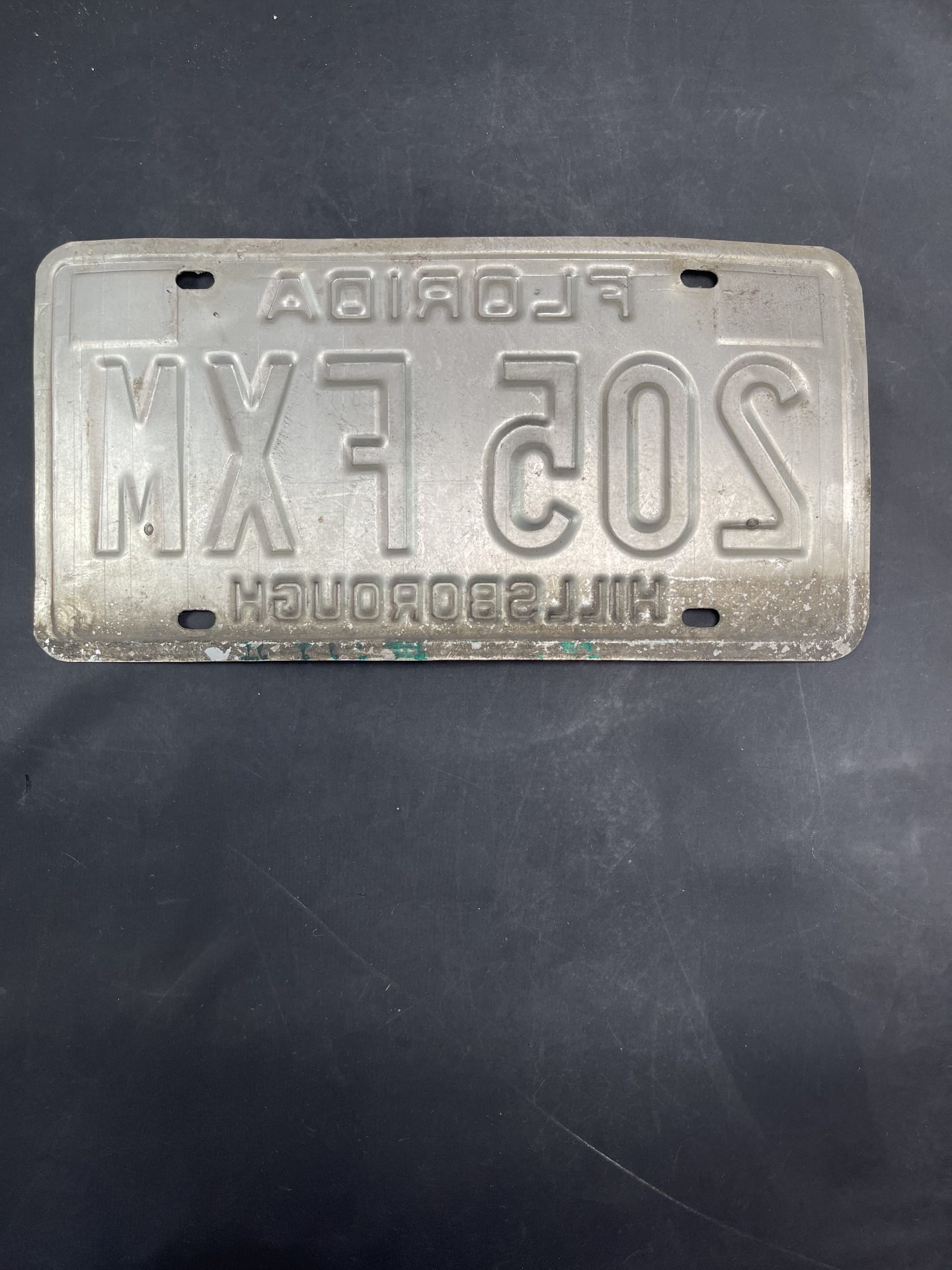 90 FL Green Letters License Plate - Picker Place