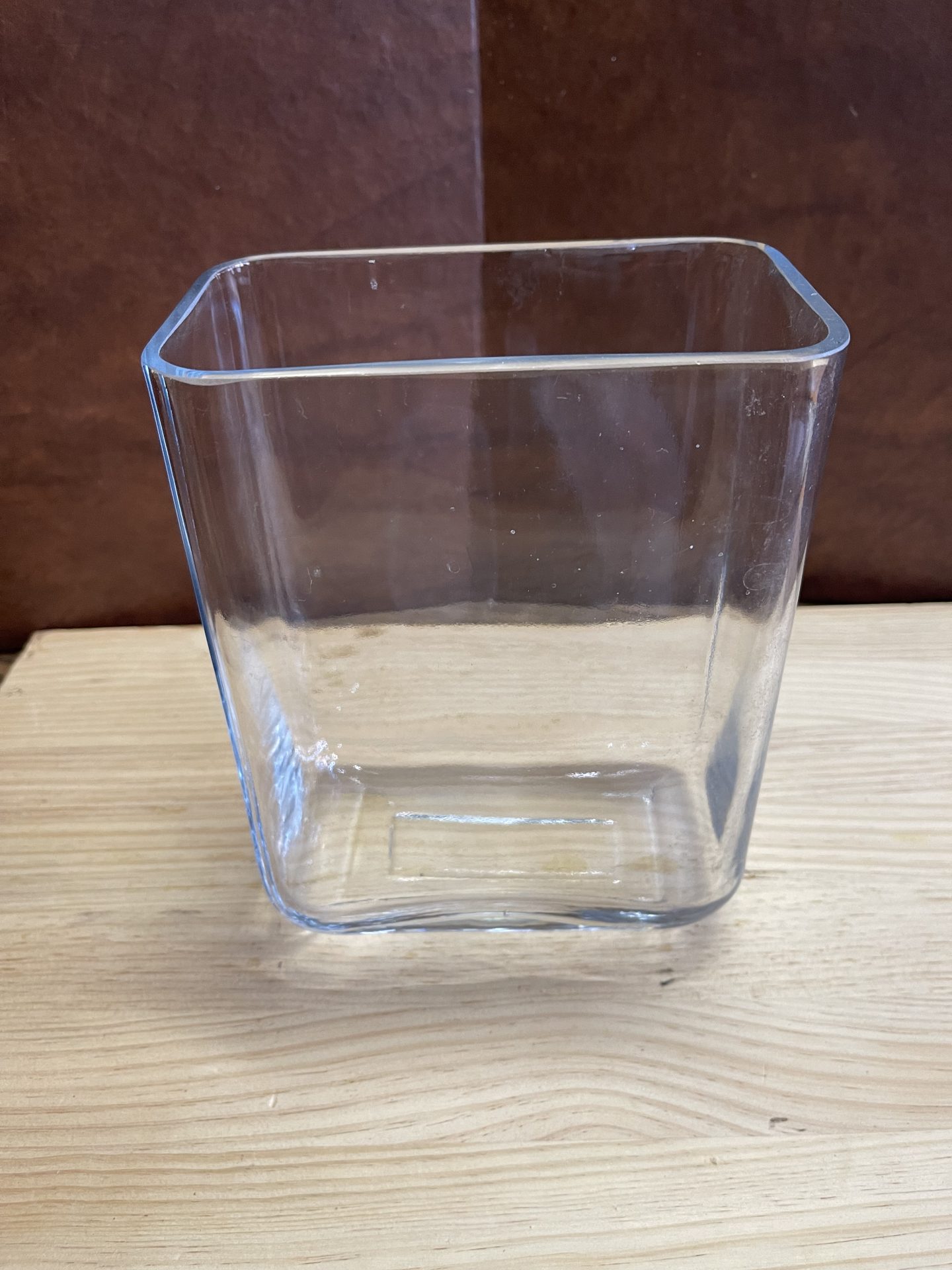 Heavy Rectangle Glass Vase - Picker Place