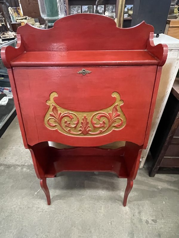 Red Secretary Writing Desk - Picker Place