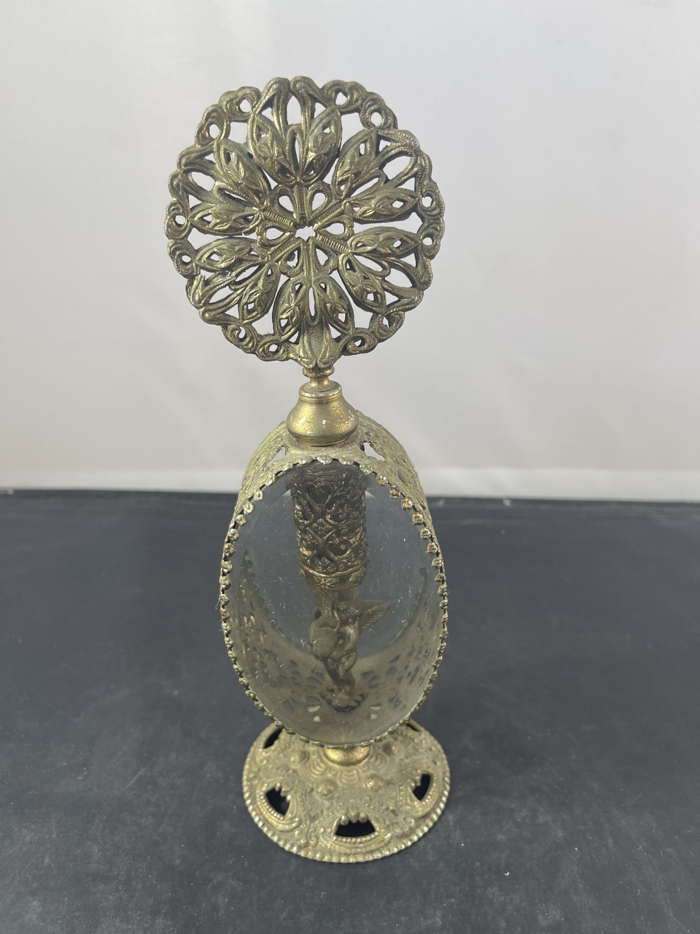 1950s Ormolu Perfume Bottle - Picker Place