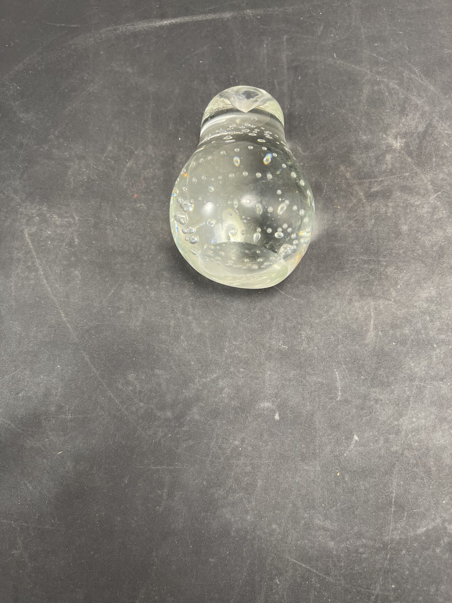 Clear Glass Bubble Paperweight - Picker Place