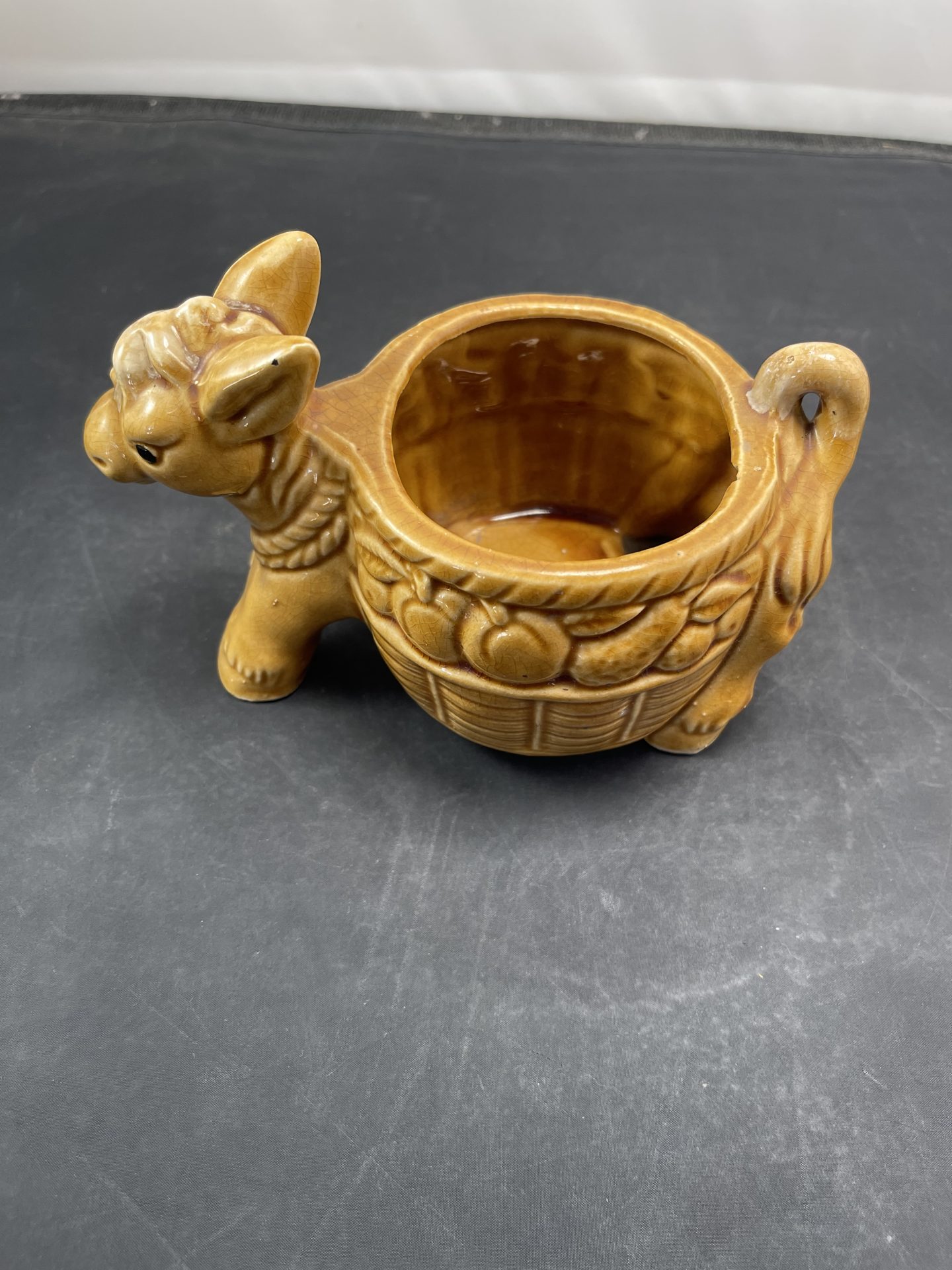 Ceramic Donkey & Fruit Basket Pot - Picker Place