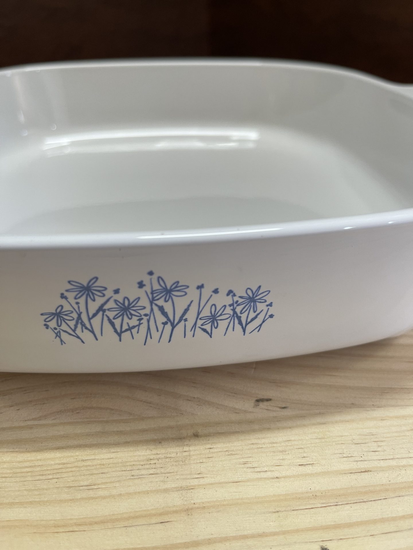 Corning Ware Blue Daisy Dish - Picker Place