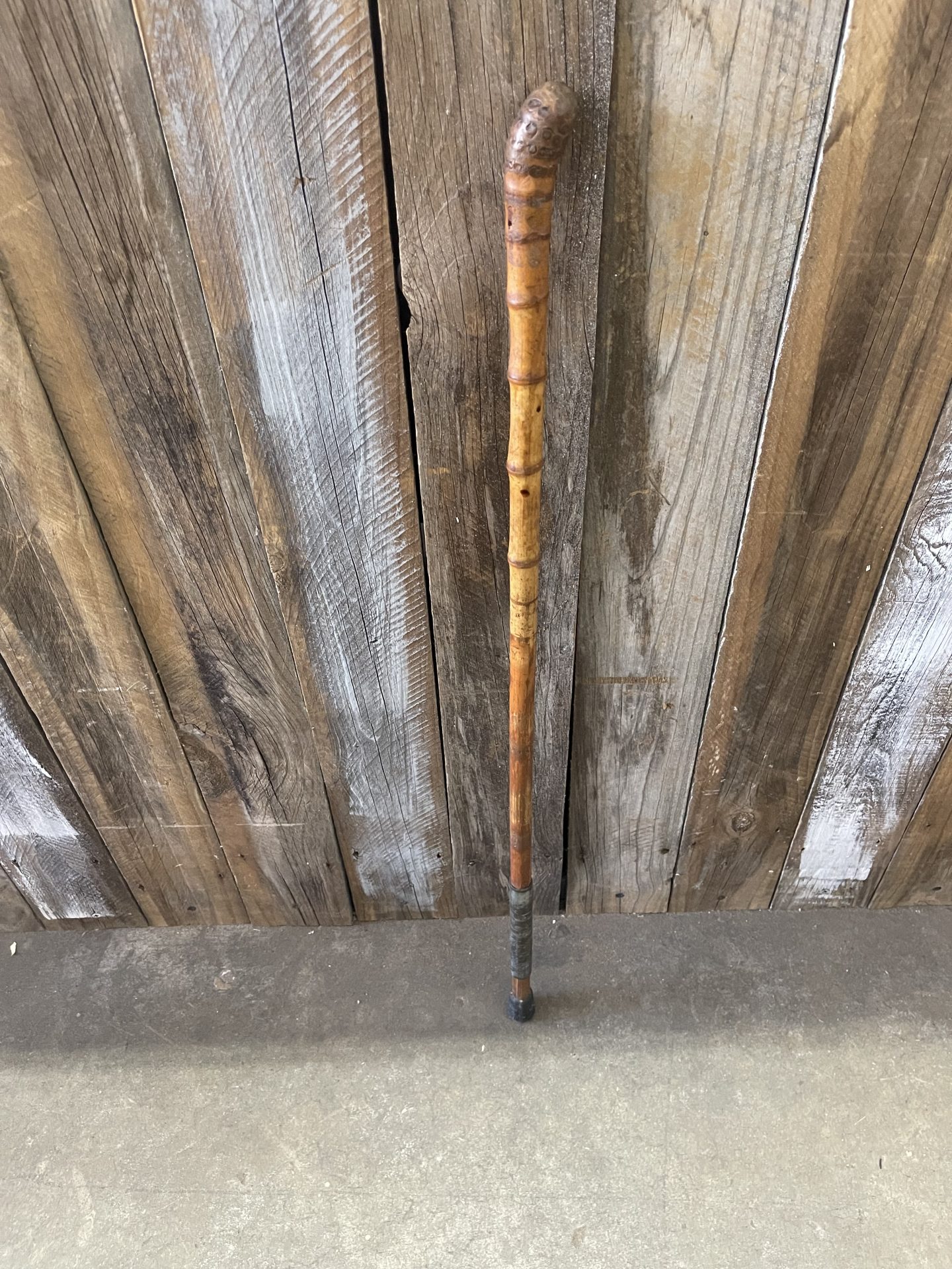 Carved Bamboo Walking Stick - Picker Place