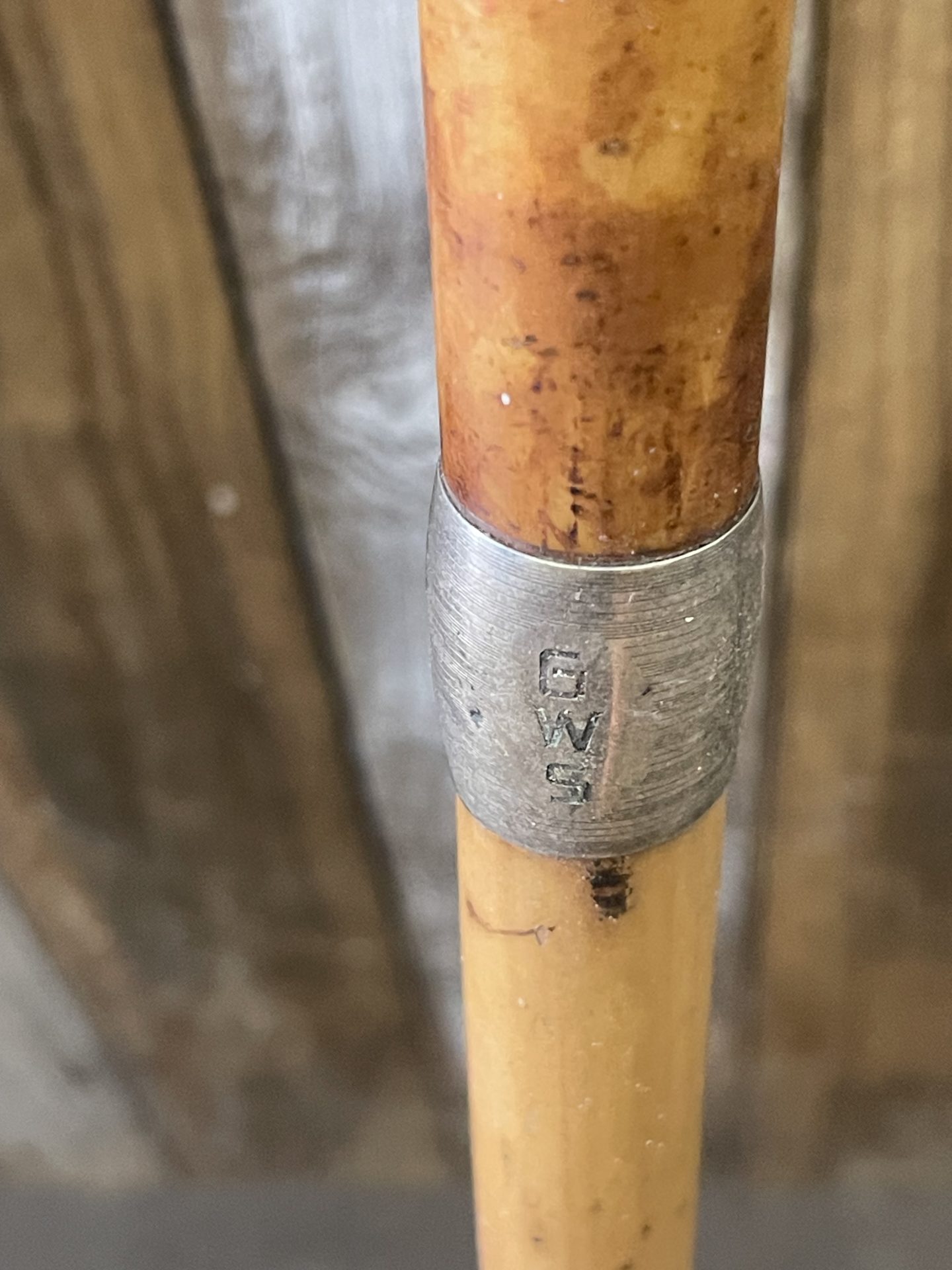 Wooden Curved Walking Cane - Picker Place