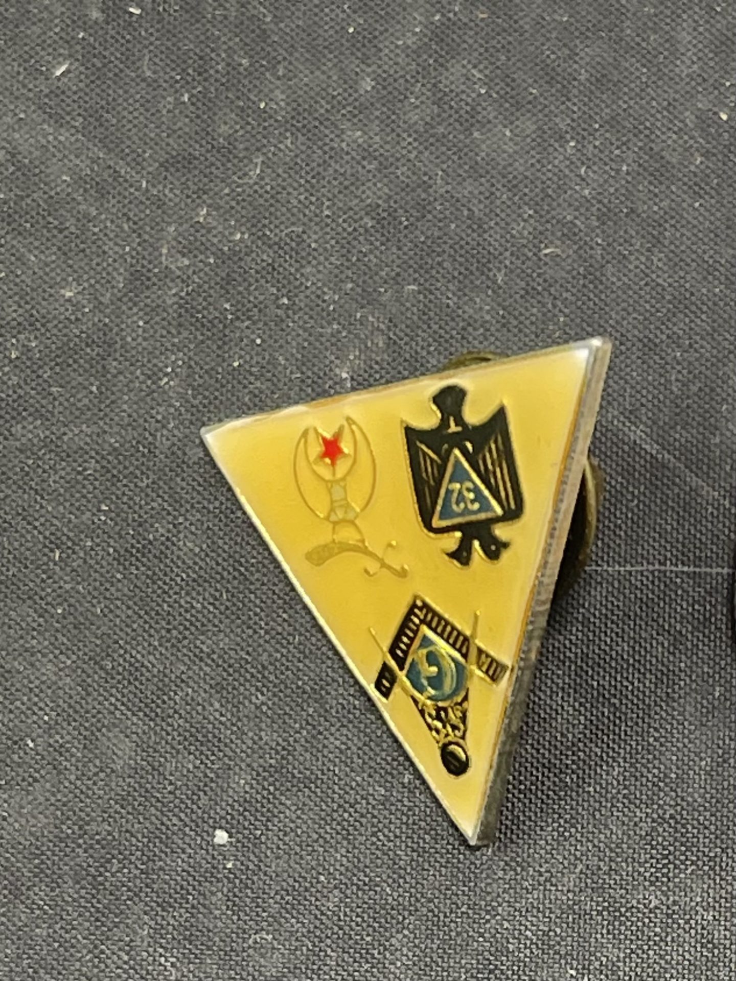 Triangle Masonic 32nd Degree Pin - Picker Place