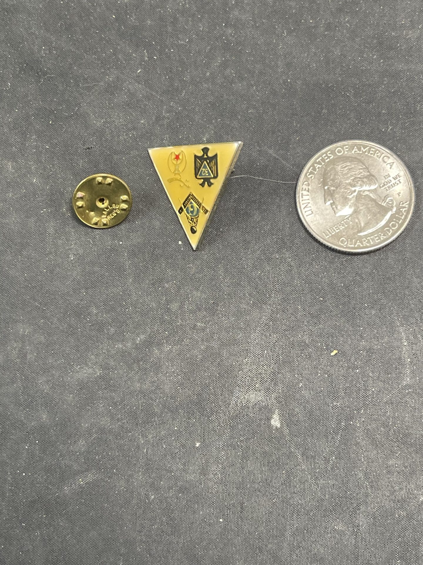 Triangle Masonic 32nd Degree Pin - Picker Place