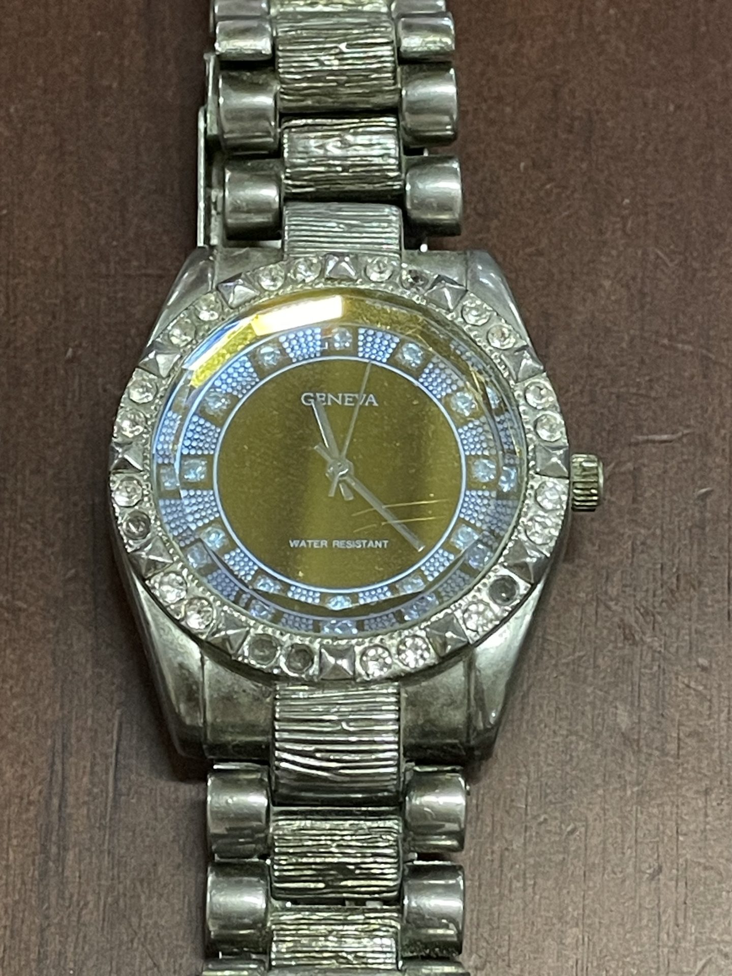 Geneva Men Rhinestone Watch - Picker Place