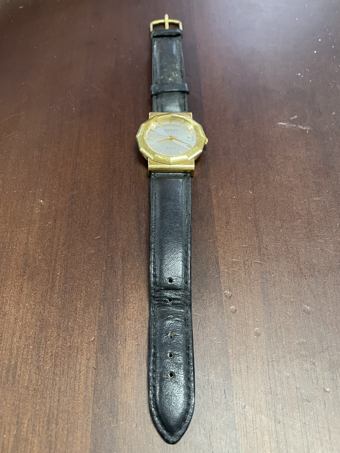 Adolfo Leather Band Watch - Picker Place