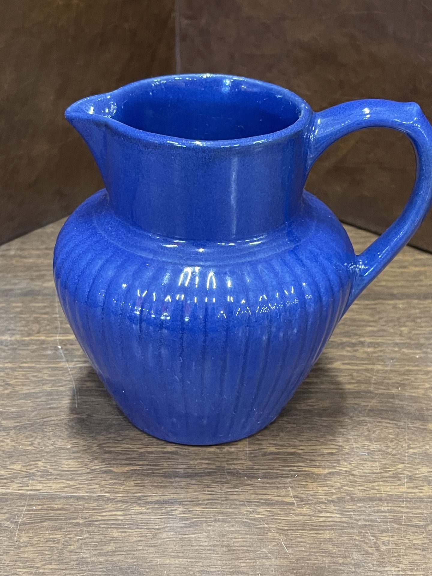 Cobalt Blue Stoneware Pitcher - Picker Place