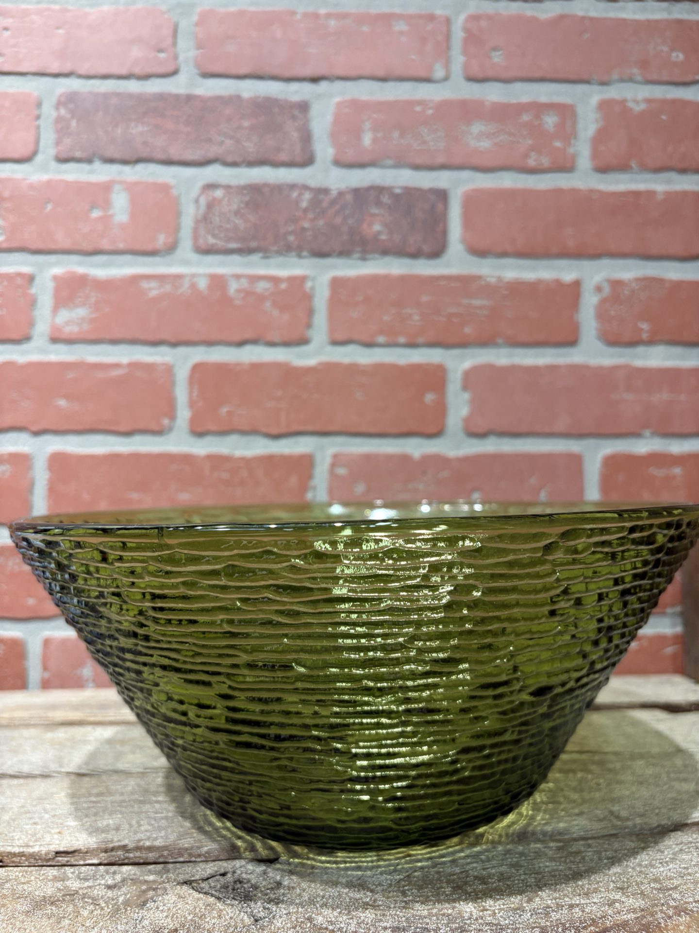 Green Ribbed Bowl - Picker Place