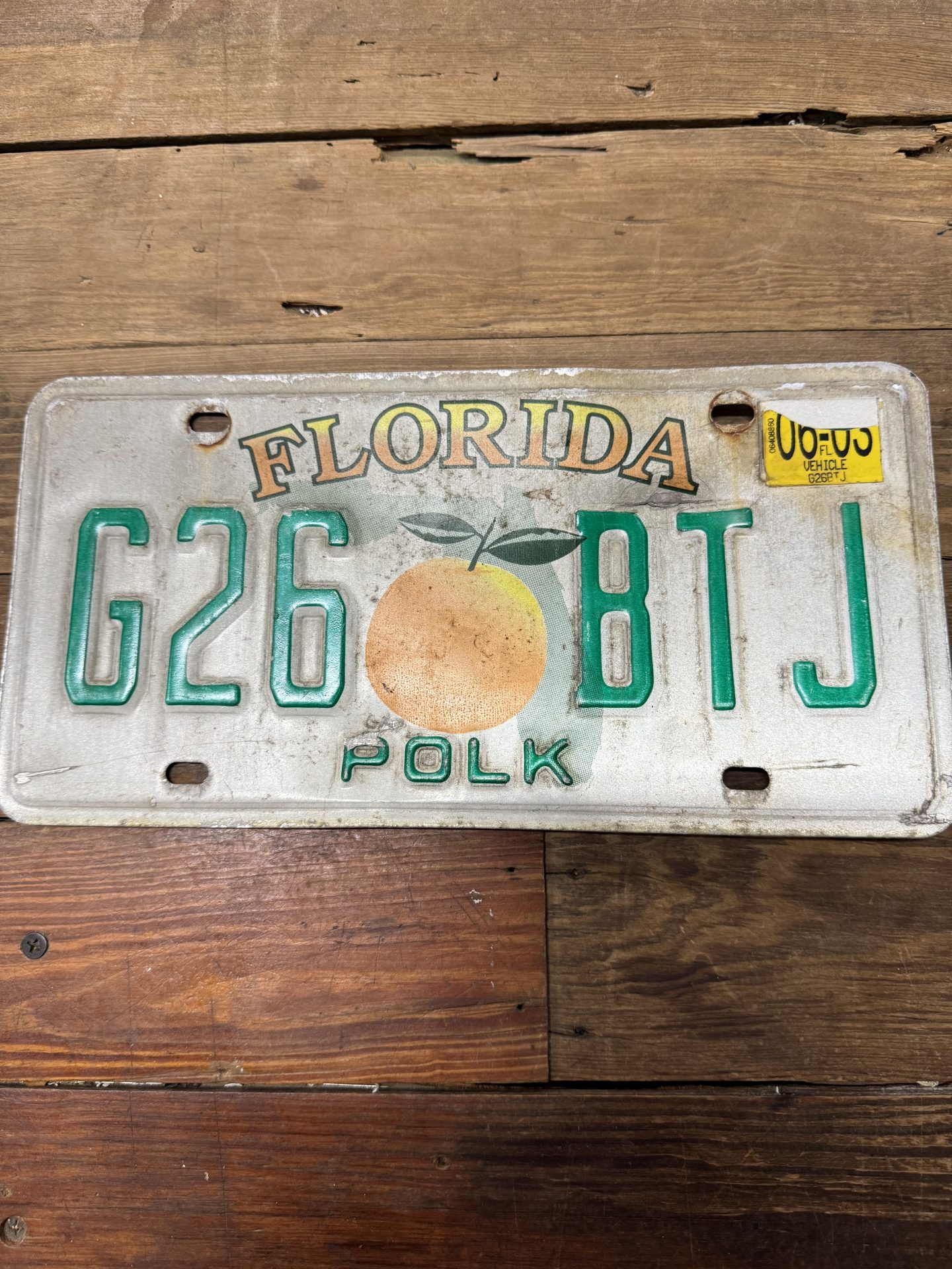 FL License Plate G26 BTJ - Picker Place